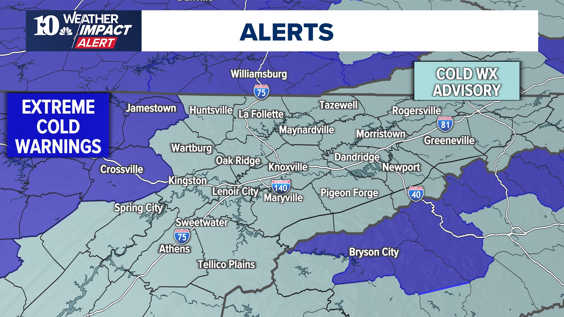 Weather Impact Alert | Bitterly cold temps to start the day with wind ...