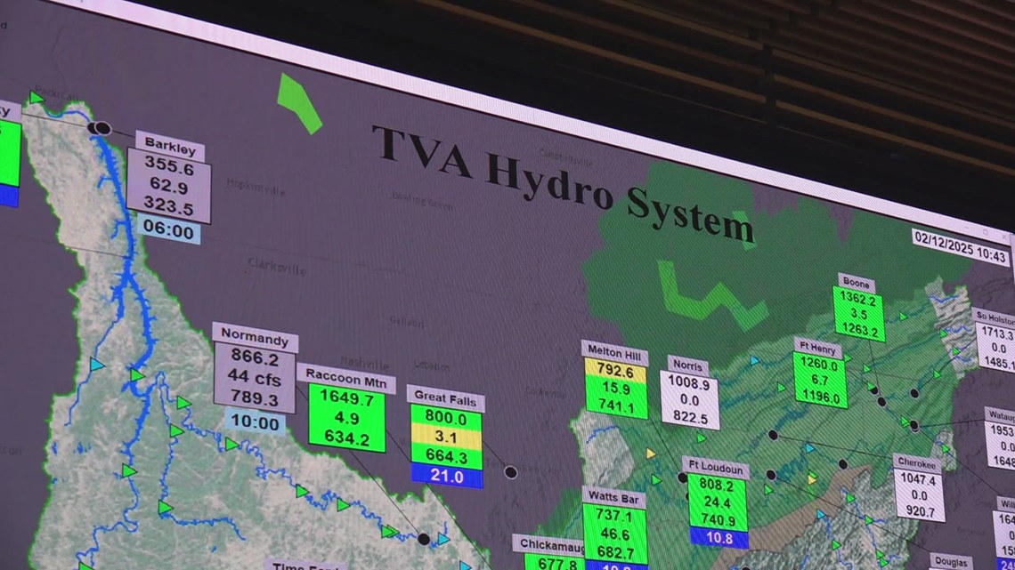 TVA prepares for rainfall across the state | wbir.com