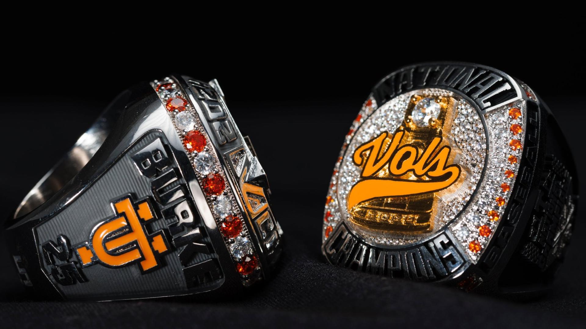 Vols unveil national championship rings after College World Series win ...