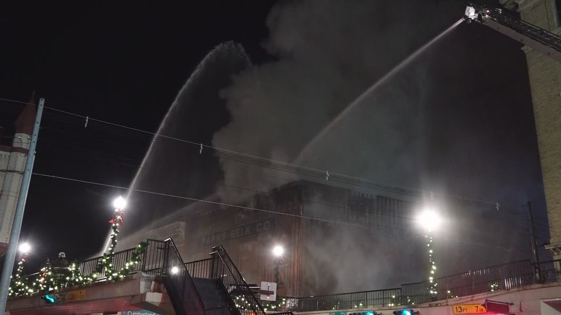 Fire at Morristown's historic Parks-Belk Building collapses roof and ...
