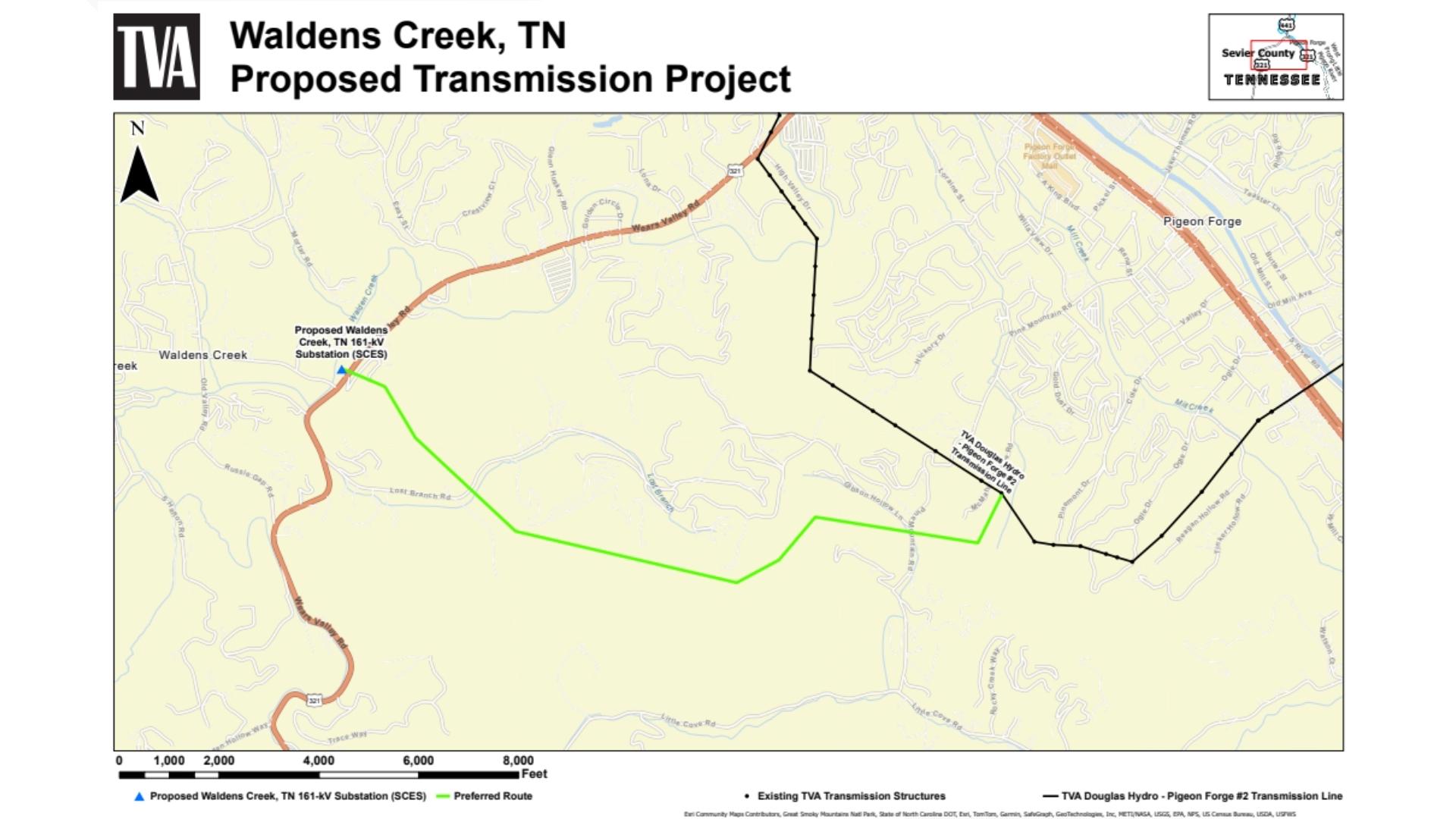 TVA proposes building new transmission line in Sevier County between ...