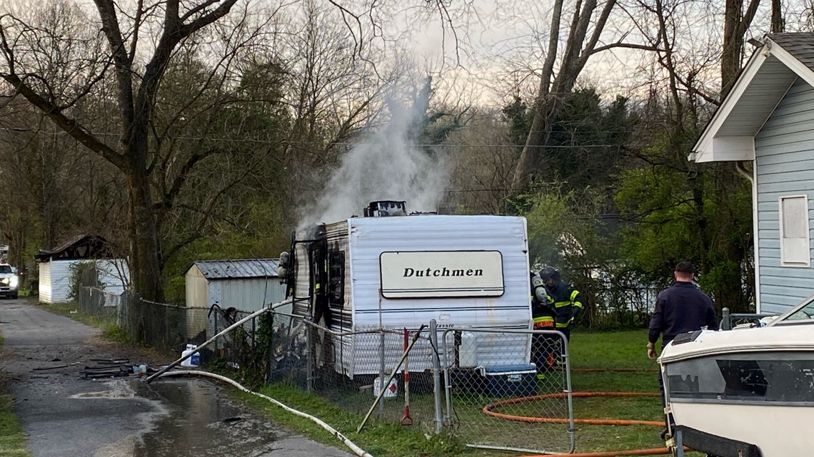 Investigation underway after RV catches fire on Alma Avenue | wbir.com