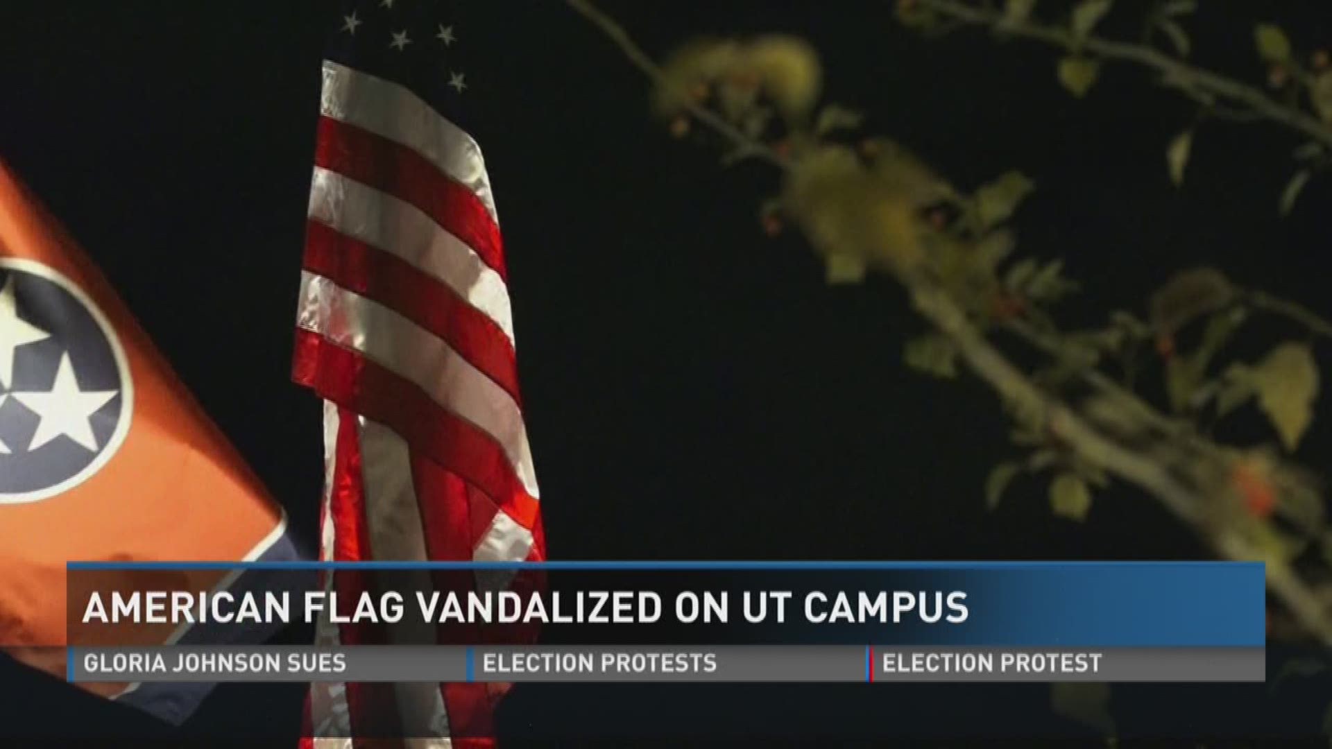 American flag vandalized overnight on UT's campus | wbir.com