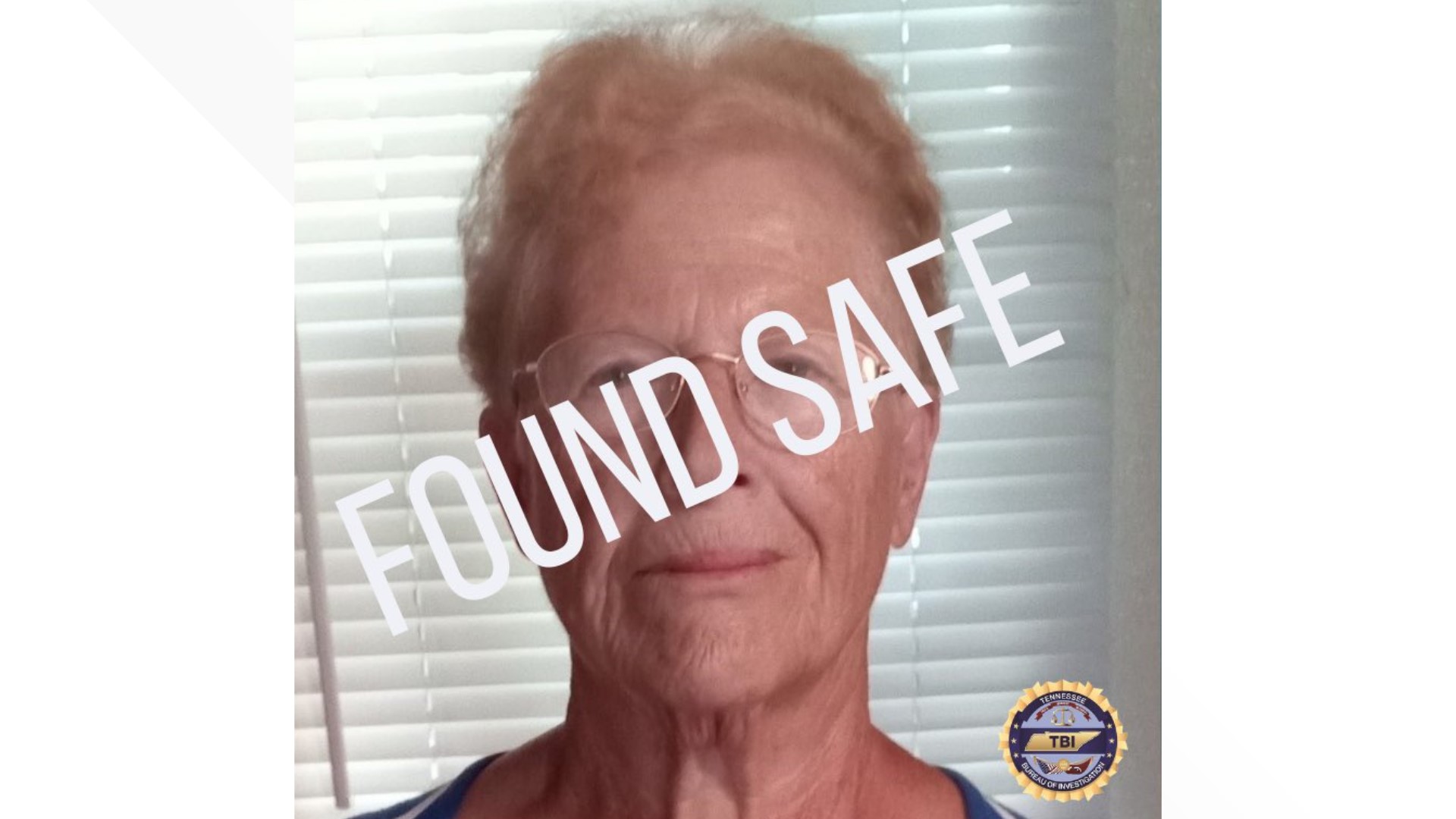 TBI cancels Silver Alert after missing 70-year-old Jefferson Co. woman found safe | wbir.com