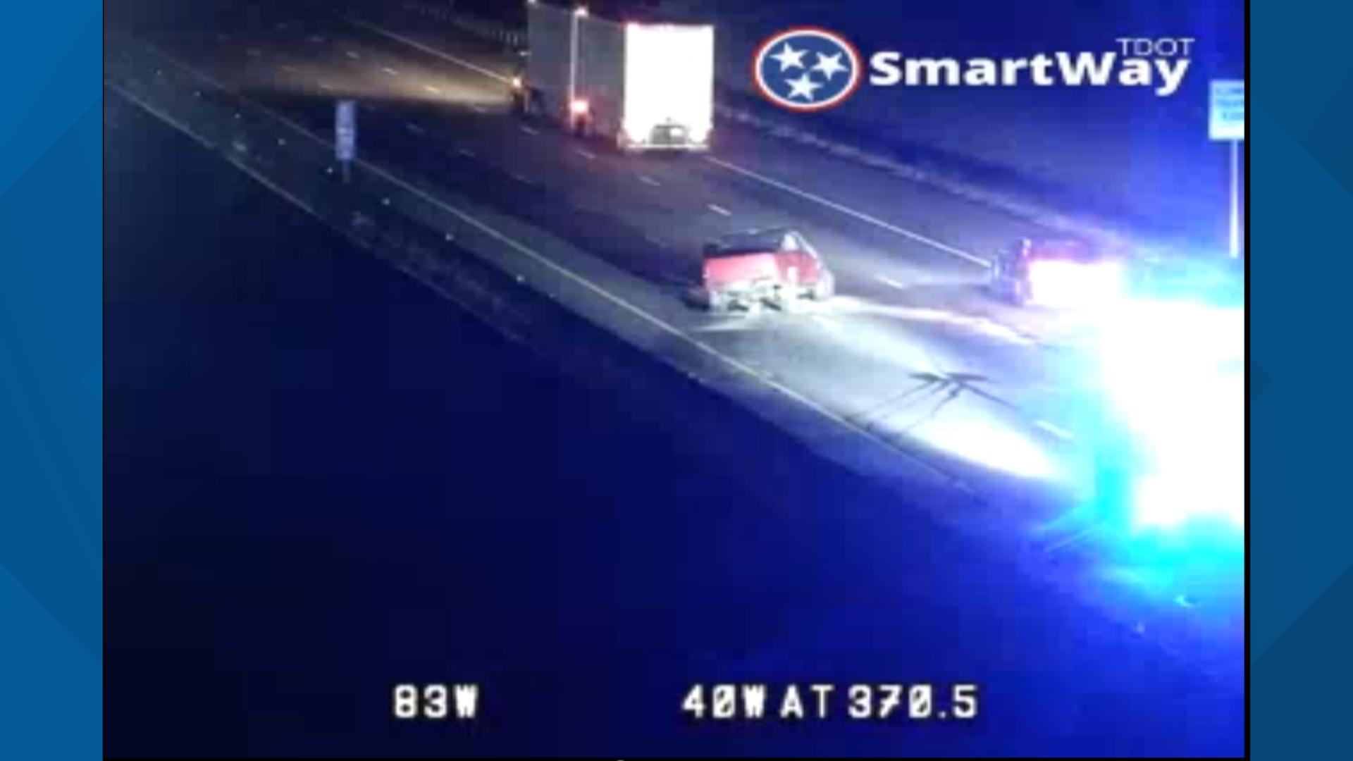 Wreck closes 2 out of 3 lanes on I-40 East on Sunday night | wbir.com