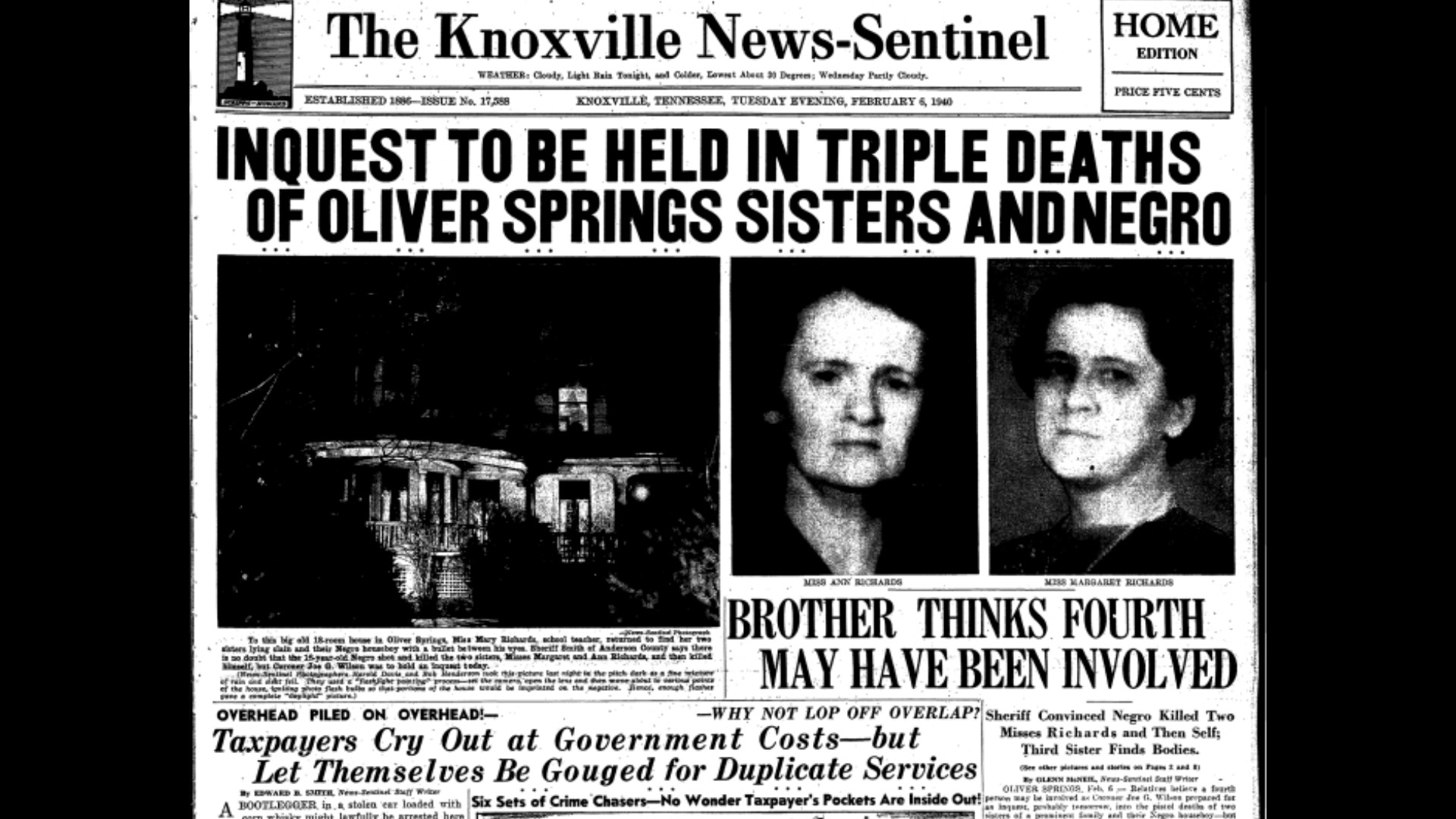 Questions linger 83 years after Oliver Springs triple killing | wbir.com
