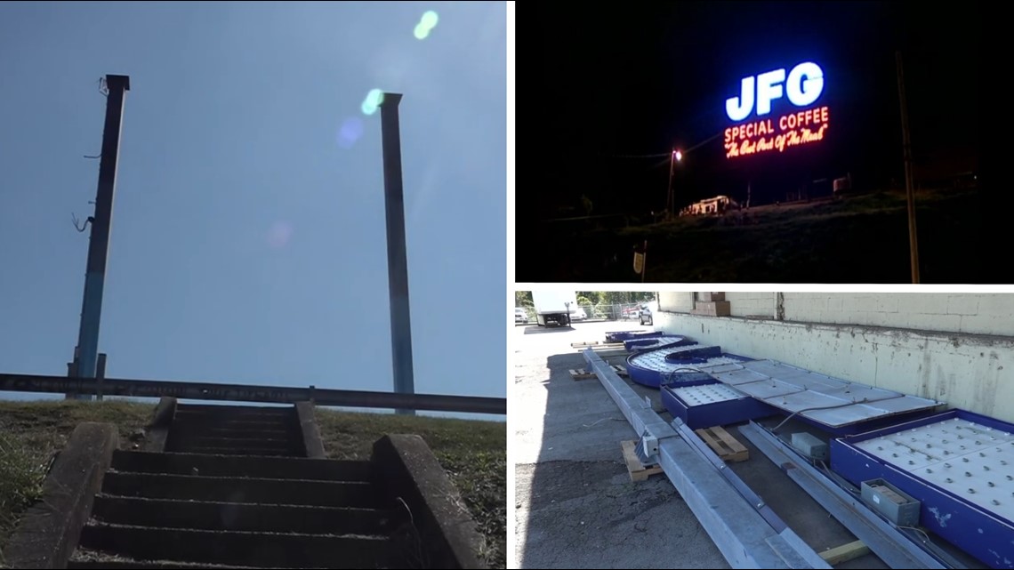 Here's what happened to the JFG sign in Knoxville | wbir.com