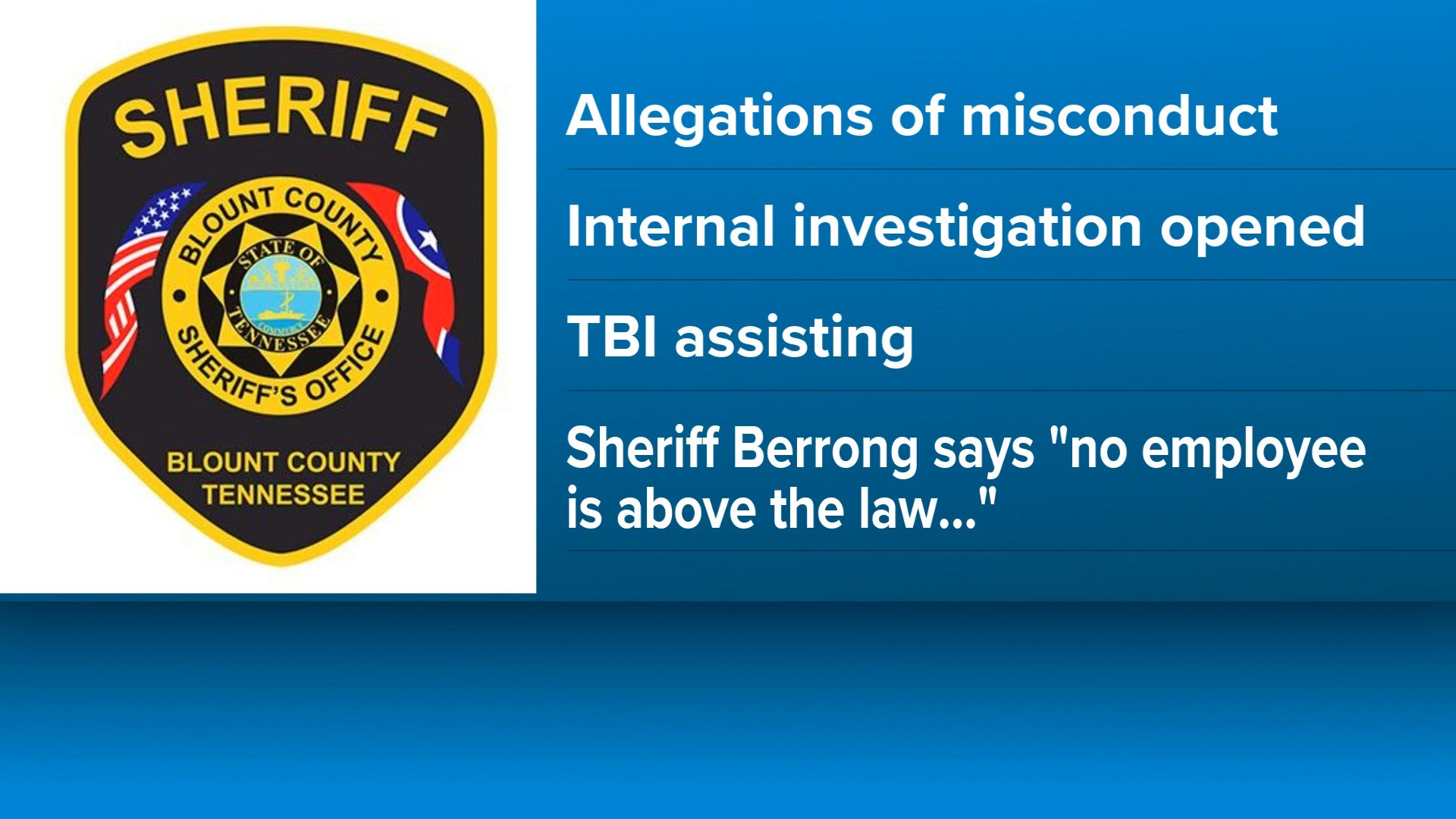 BCSO employee placed on unpaid administrative leave after misconduct ...
