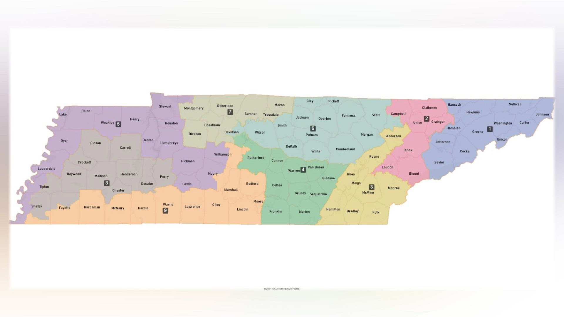 Tennessee Republicans unveil proposed congressional map | wbir.com