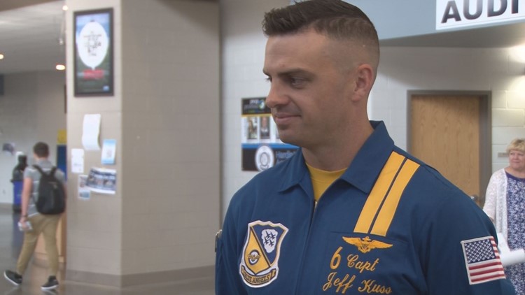 Capt. Jeff Kuss' parents visit Blue Angel crash site: 'It was just so ...