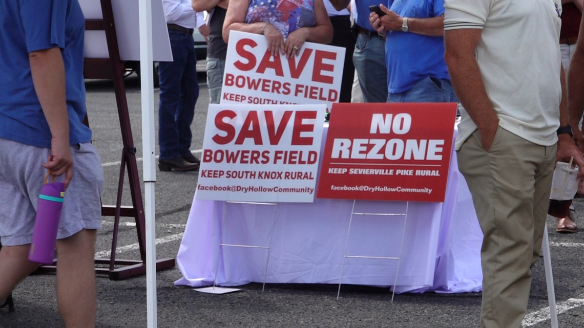 Knox Co. leaders meet to discuss zoning changes at Bower Field after ...