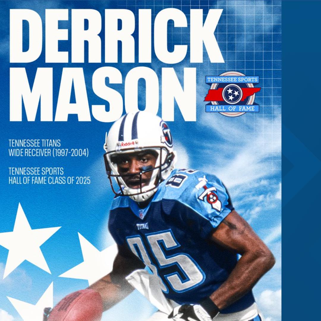 Derrick Mason inducted into Tennessee Sports Hall of Fame 2025 | wbir.com