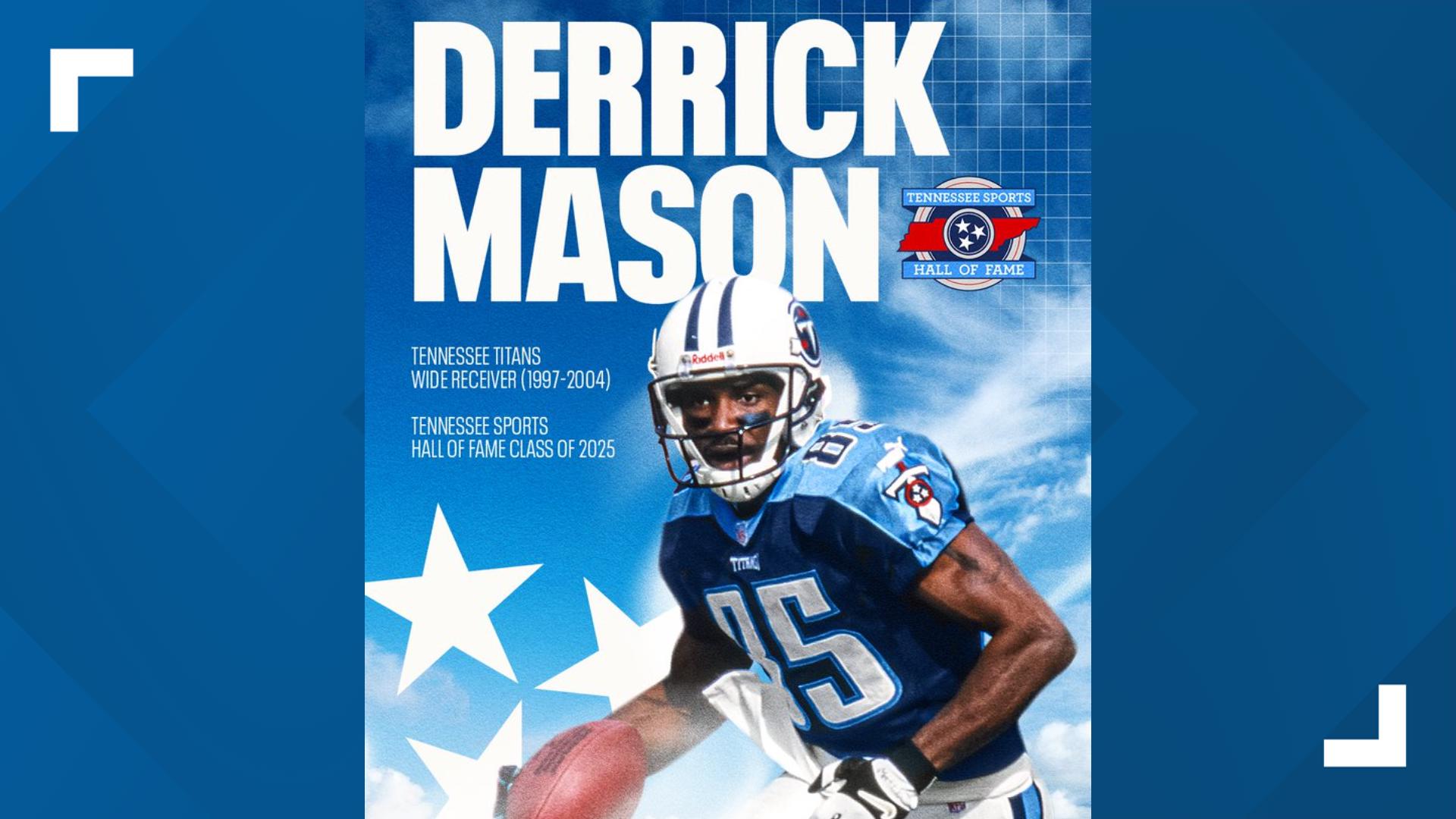 Derrick Mason inducted into Tennessee Sports Hall of Fame 2025 | wbir.com