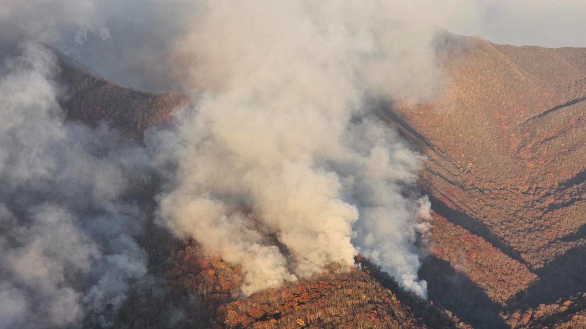 Collett Ridge wildfire continues to spread in Western NC | wbir.com