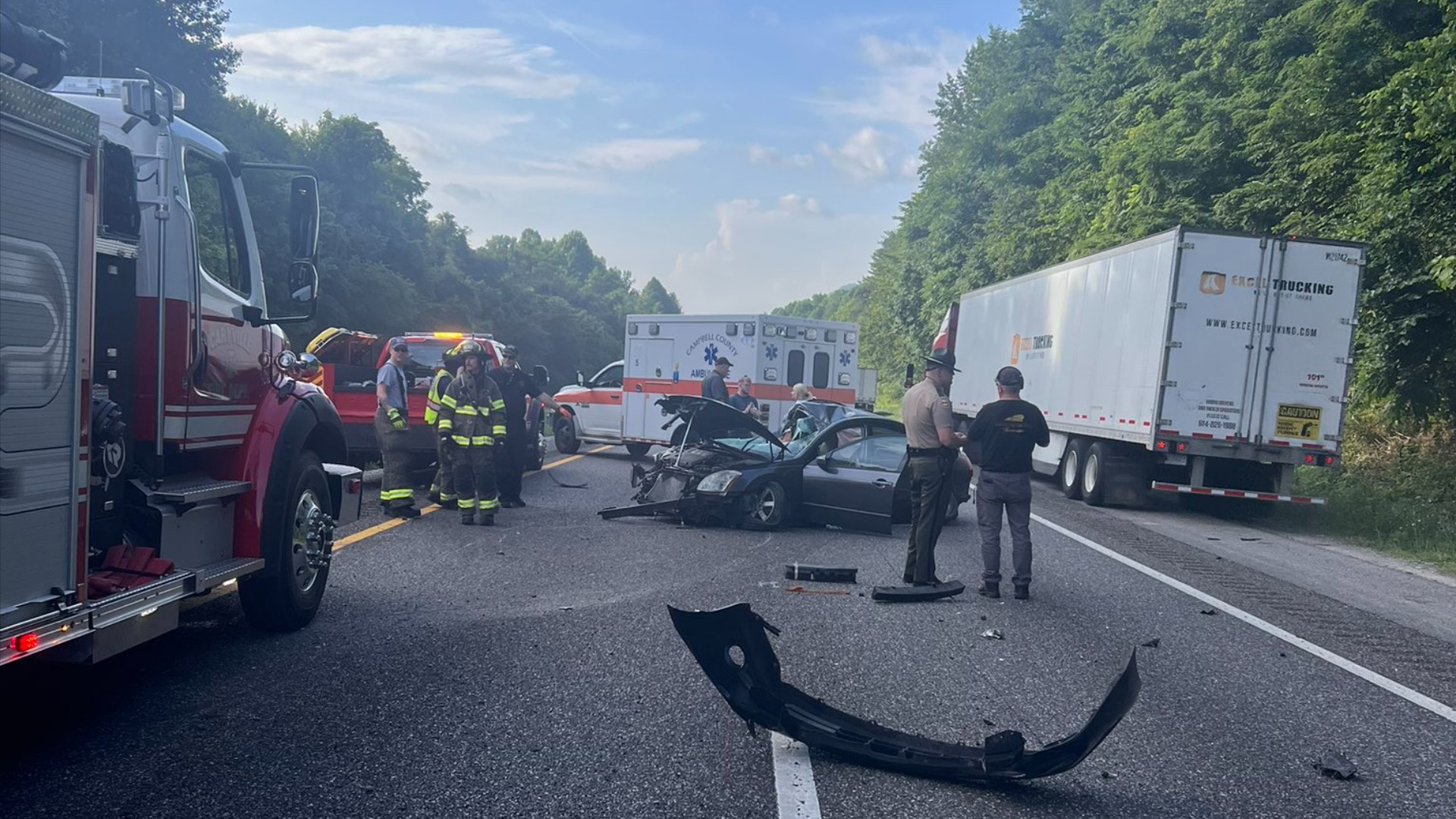 TDOT: Lane reopens after car crash on I-75 South in Campbell Co. | wbir.com