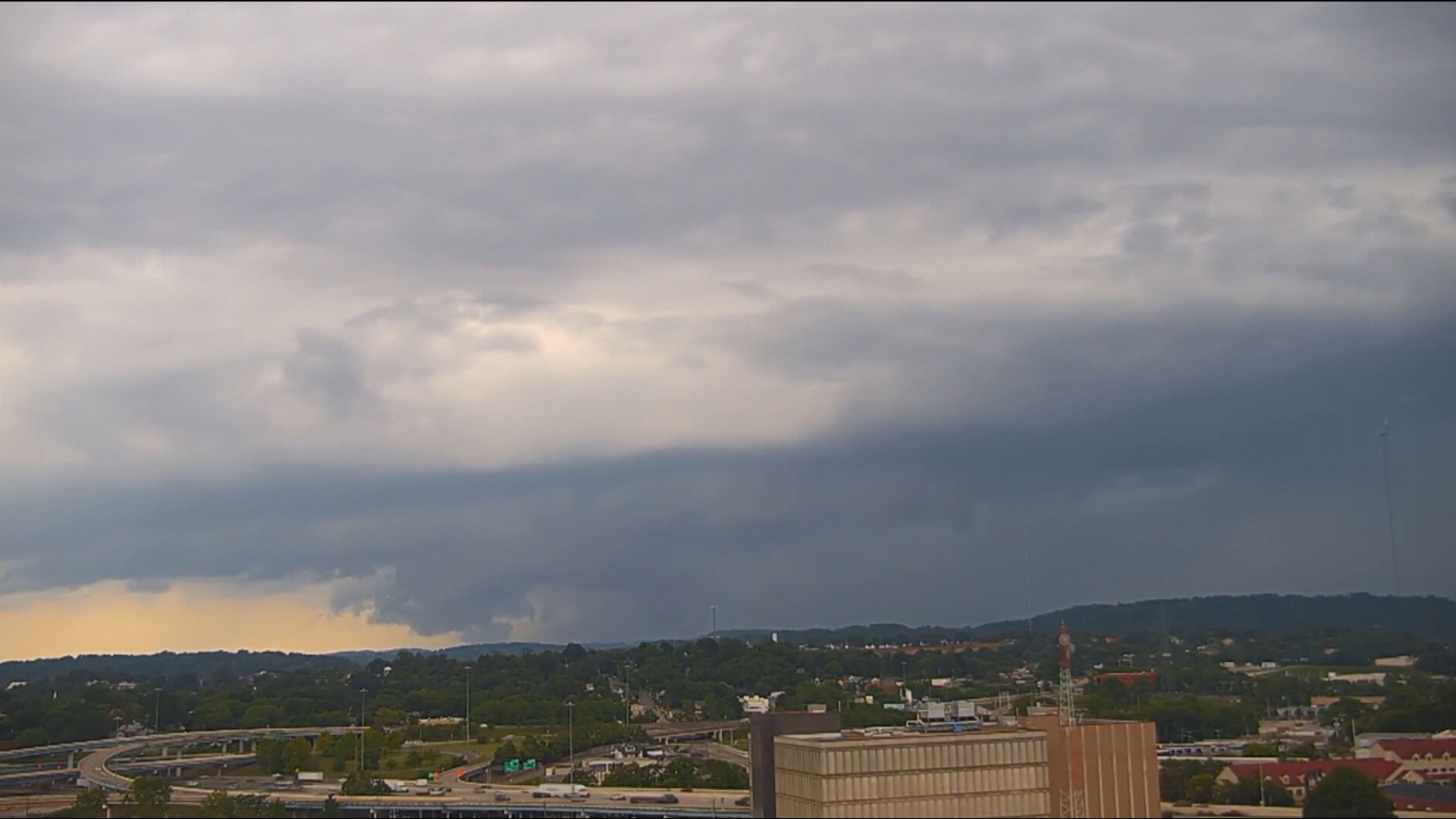 Timelapse video shows tornado-warned storm rotating over Knoxville ...