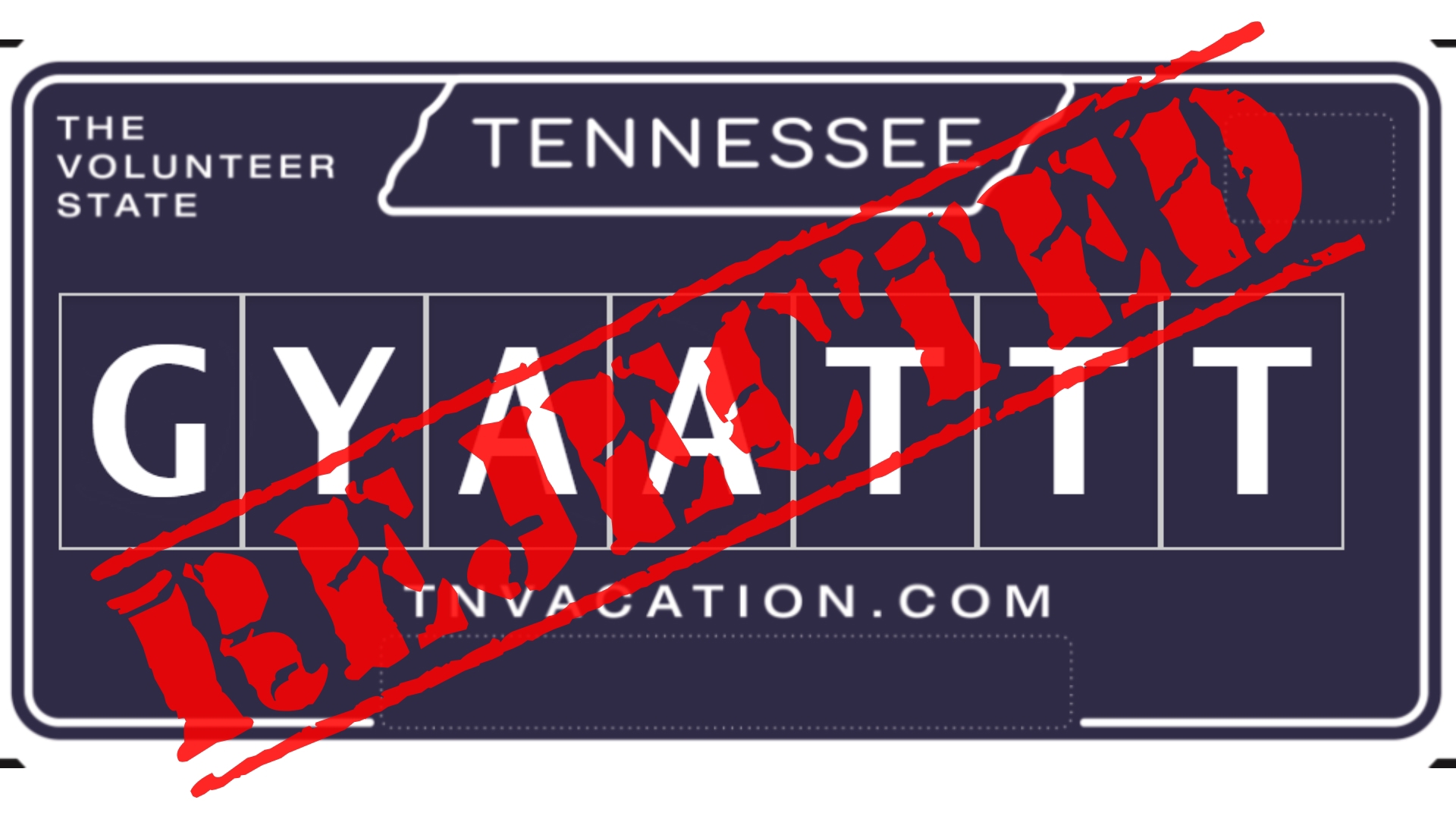 List of personalized license plates Tennessee rejected in 2024 | wbir.com