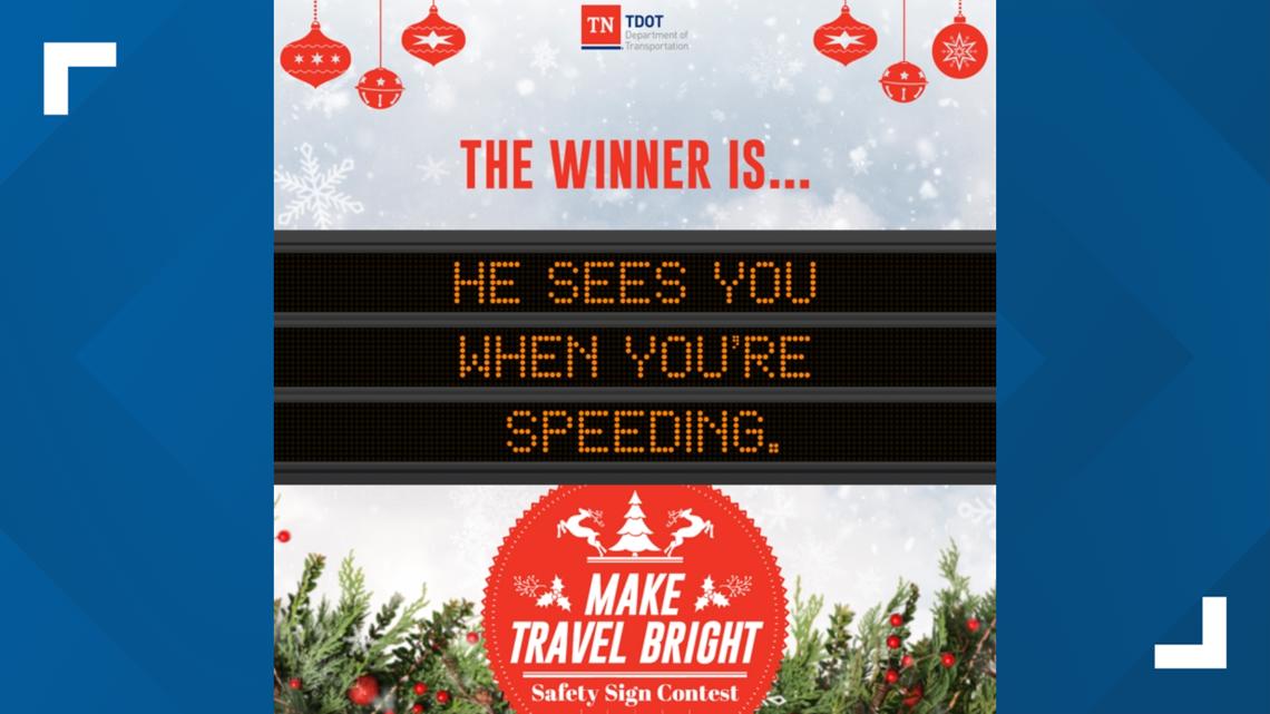 'He sees you when you're speeding' | TDOT announces winner of safety ...