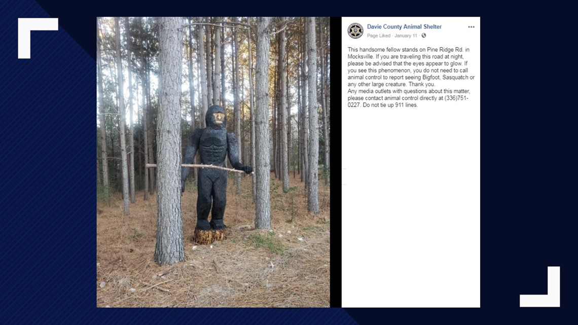 No, that's not Bigfoot: 8-foot statue causes sighting calls | wbir.com