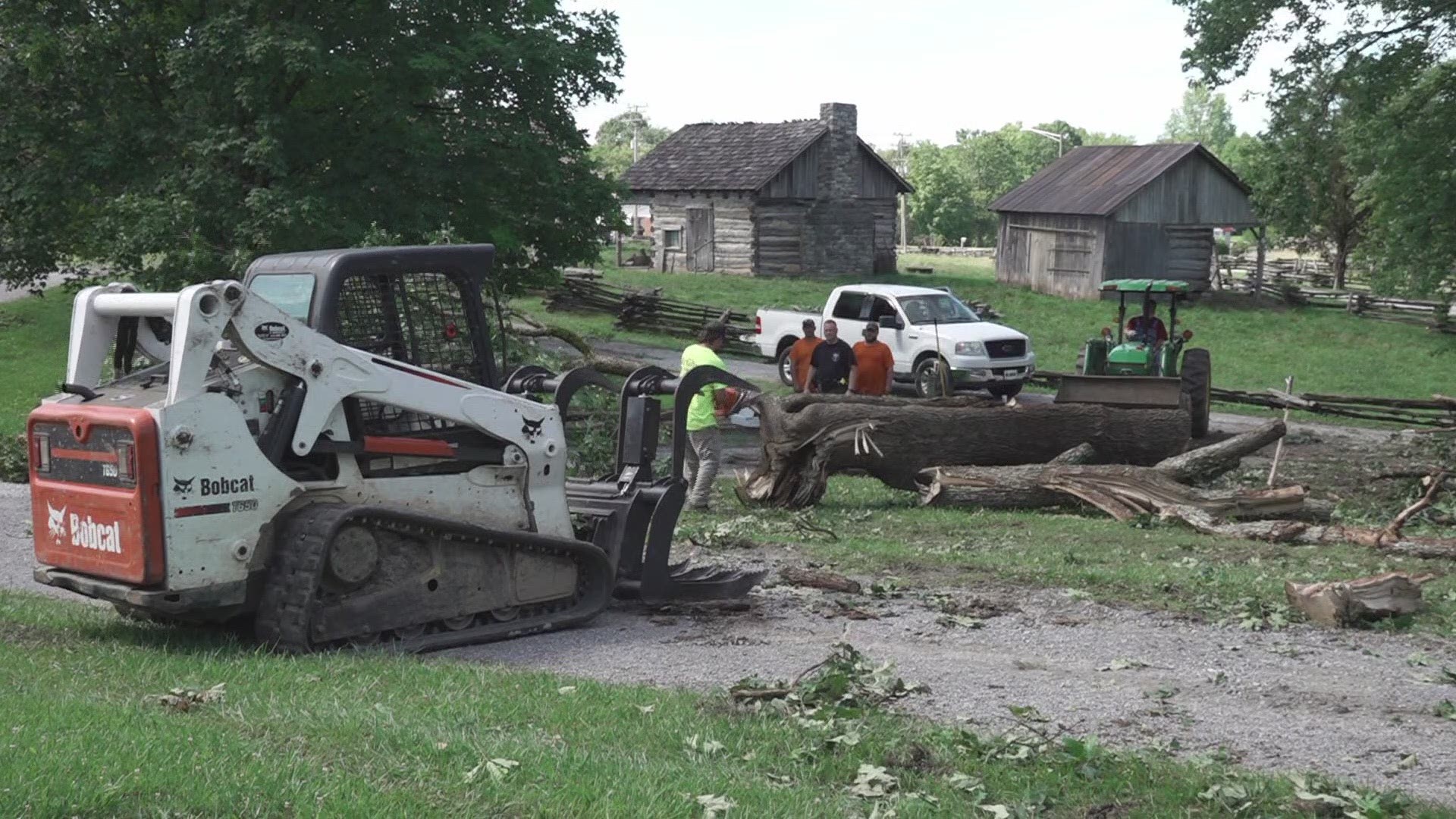 Volunteers help clean up storm damage at Museum of Appalachia | wbir.com