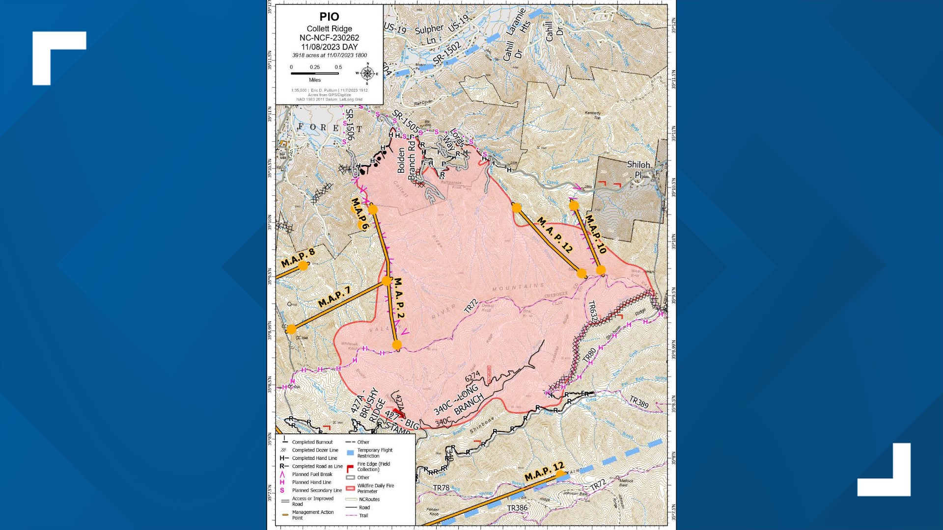 Collett Ridge wildfire continues to spread in Western NC | wbir.com