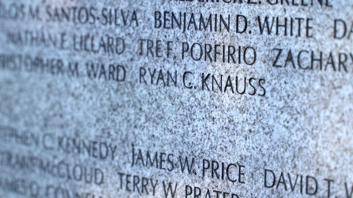 Staff Sgt. Ryan Knauss' name read aloud for the first time at Veterans ...