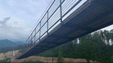 SkyBridge, the longest pedestrian bridge in the US, opens in Gatlinburg ...