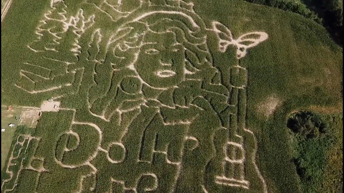 A-maize-ing! Ohio farm celebrates Dolly Parton with cool corn maze ...