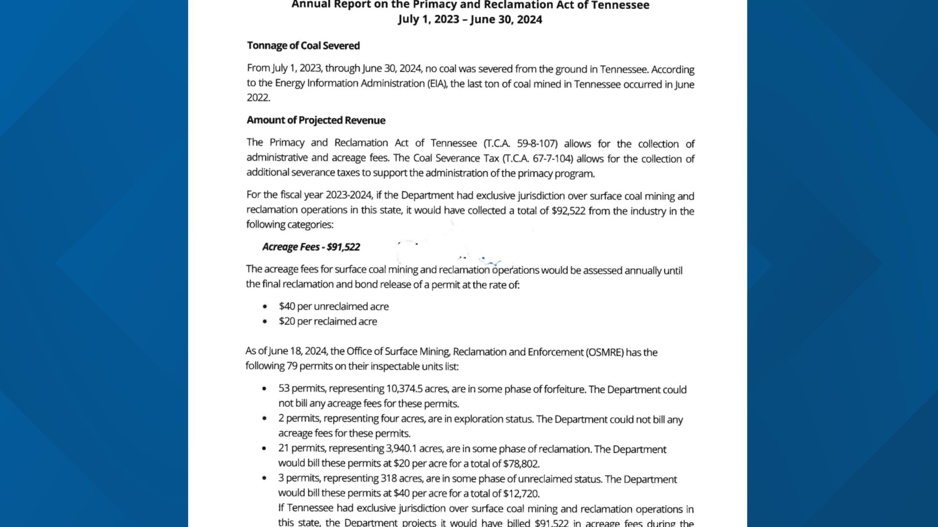 State leader and advocate differ on approval of coal mine permit | wbir.com