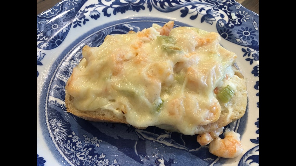 Open-faced shrimp salad sandwich | wbir.com