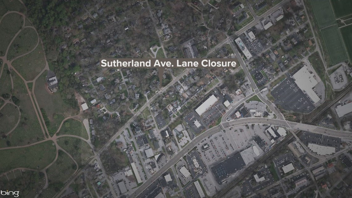 Sutherland Avenue to be reduced to one lane starting July 31 | wbir.com