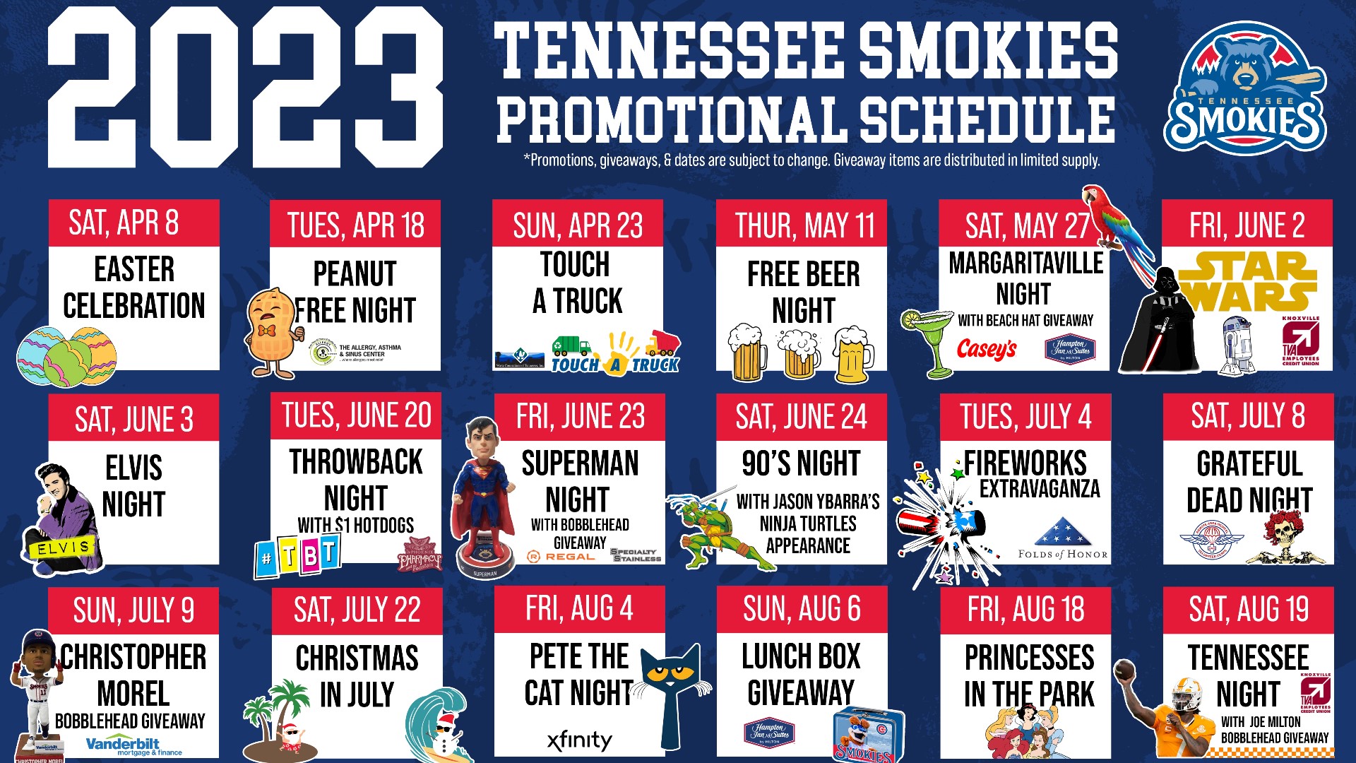 Smokies Stadium hosts 'Peanut-free Night' on April 18 | wbir.com