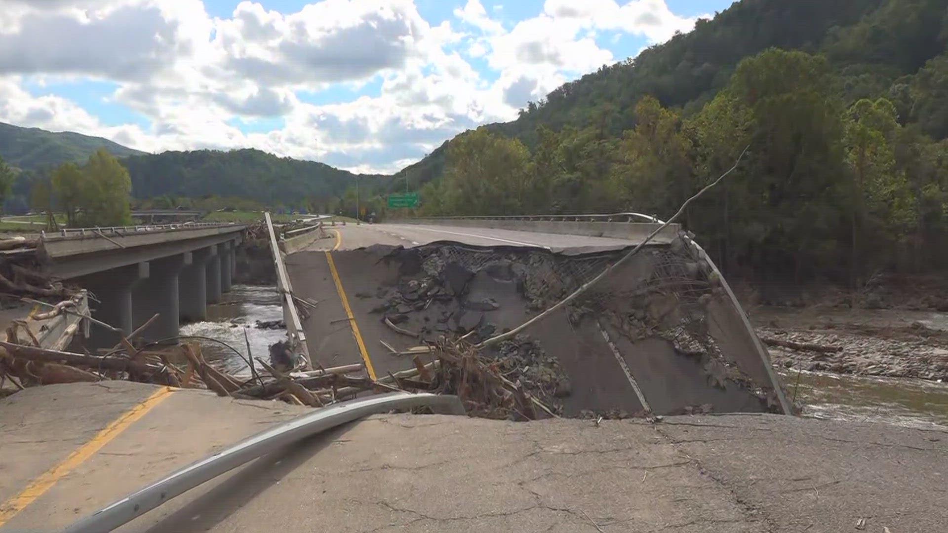 I-40 won't reopen any time soon between NC and TN, NCDOT says | wbir.com