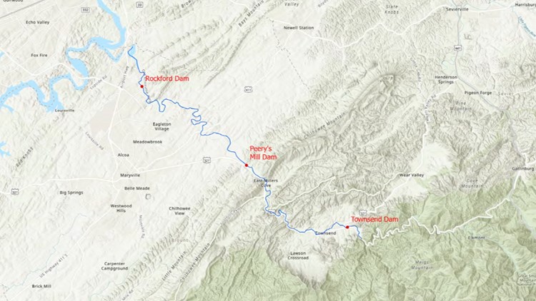 U.S. Army Corps of Engineers recommends removing two dams on the Little River | wbir.com