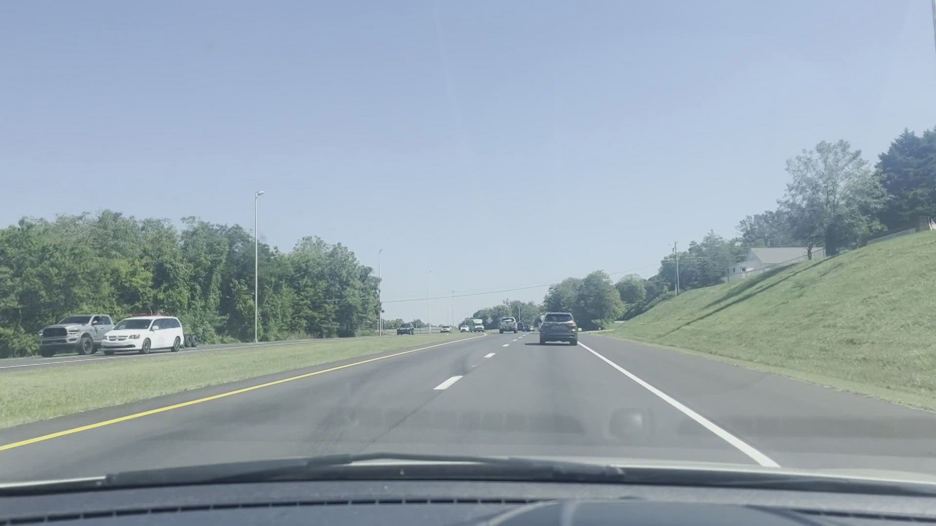 Sections of Highway 411 showing signs of distress shortly after a ...