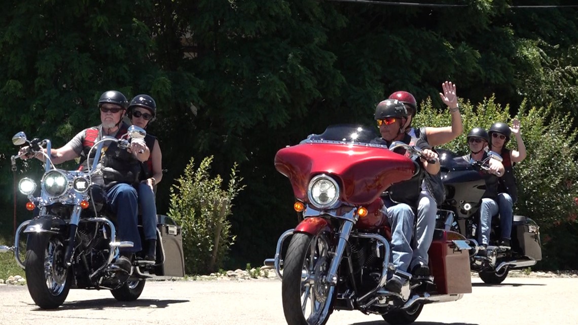 Motorcyclists pay tribute to Channon Christian and Chris Newsom in ...