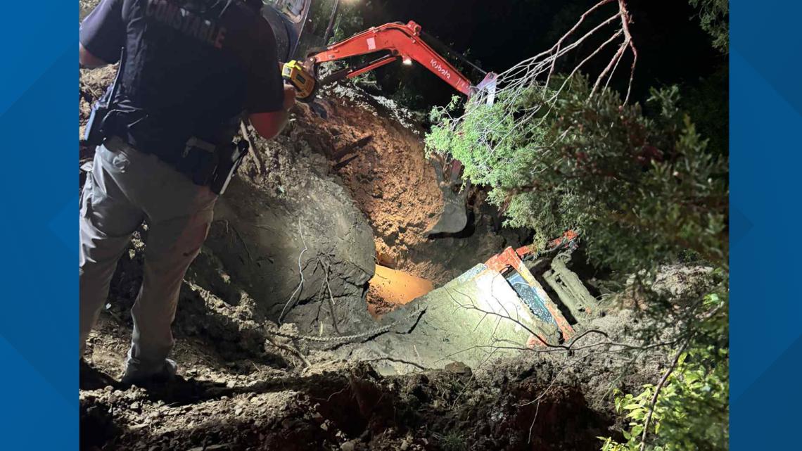 Jefferson County crews rescue operator trapped in skid steer | wbir.com