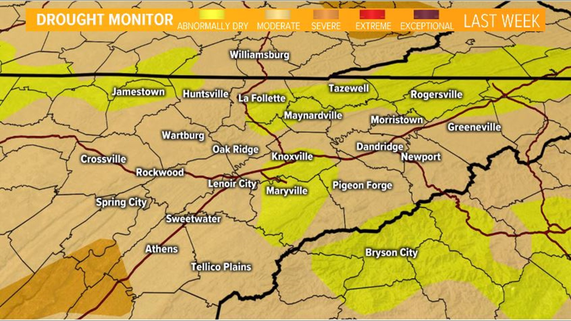 Parts of East Tennessee are now under severe drought conditions | wbir.com