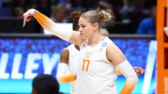 Tennessee volleyball wins opening round of NCAA Tournament in straight ...