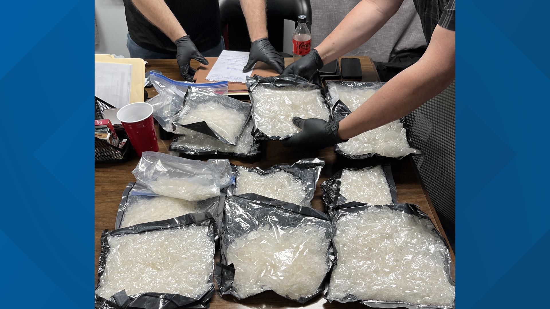 Law enforcement seizes $60k worth of meth, arrests one suspect in ...