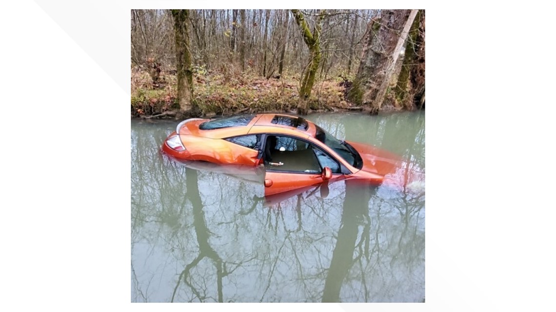 No injuries reported after car drives into water on East Emory Road ...