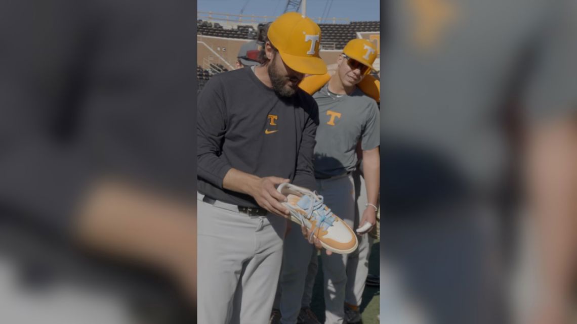 'Off Beat Customs' makes Tony Vitello some custom shoes honoring Pat ...