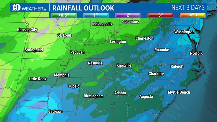 Rain chances likely this weekend in East Tennessee | wbir.com