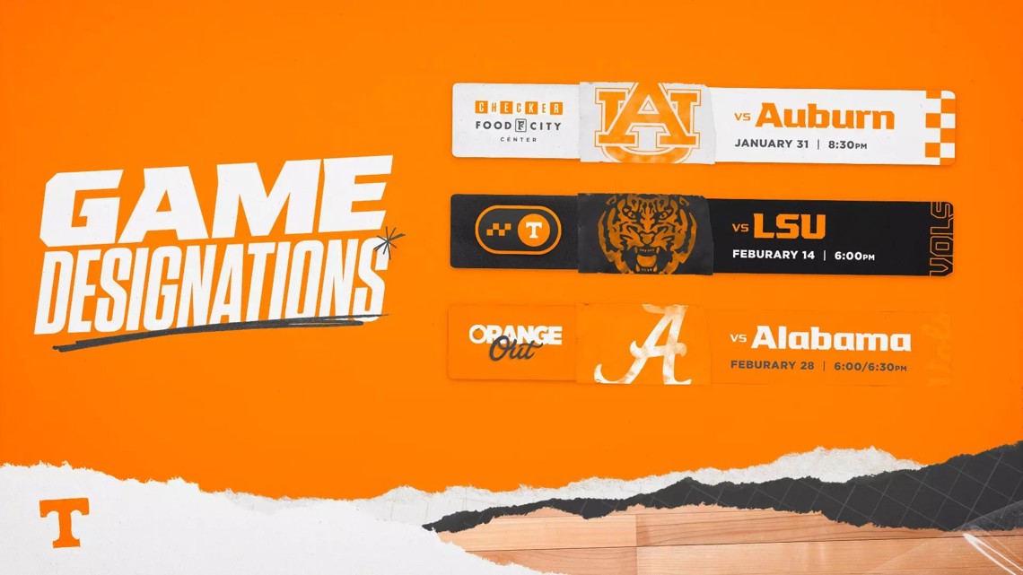 Vols announce game themes for three SEC men's basketball home matchups ...