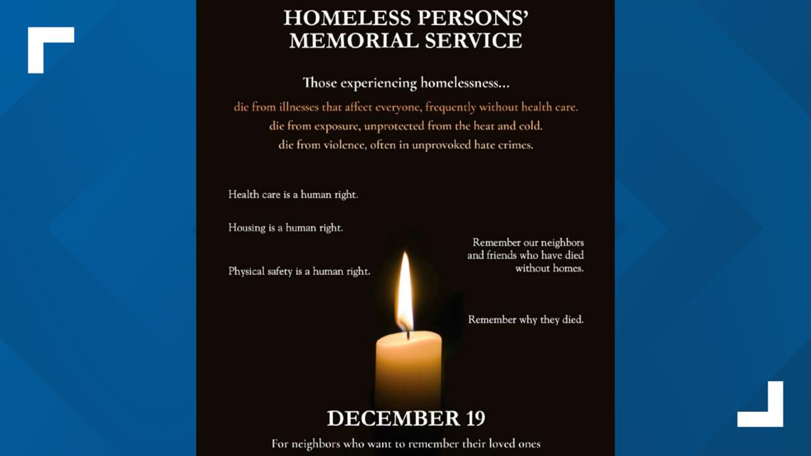 Homelessness coalition hosts annual memorial service for homeless ...