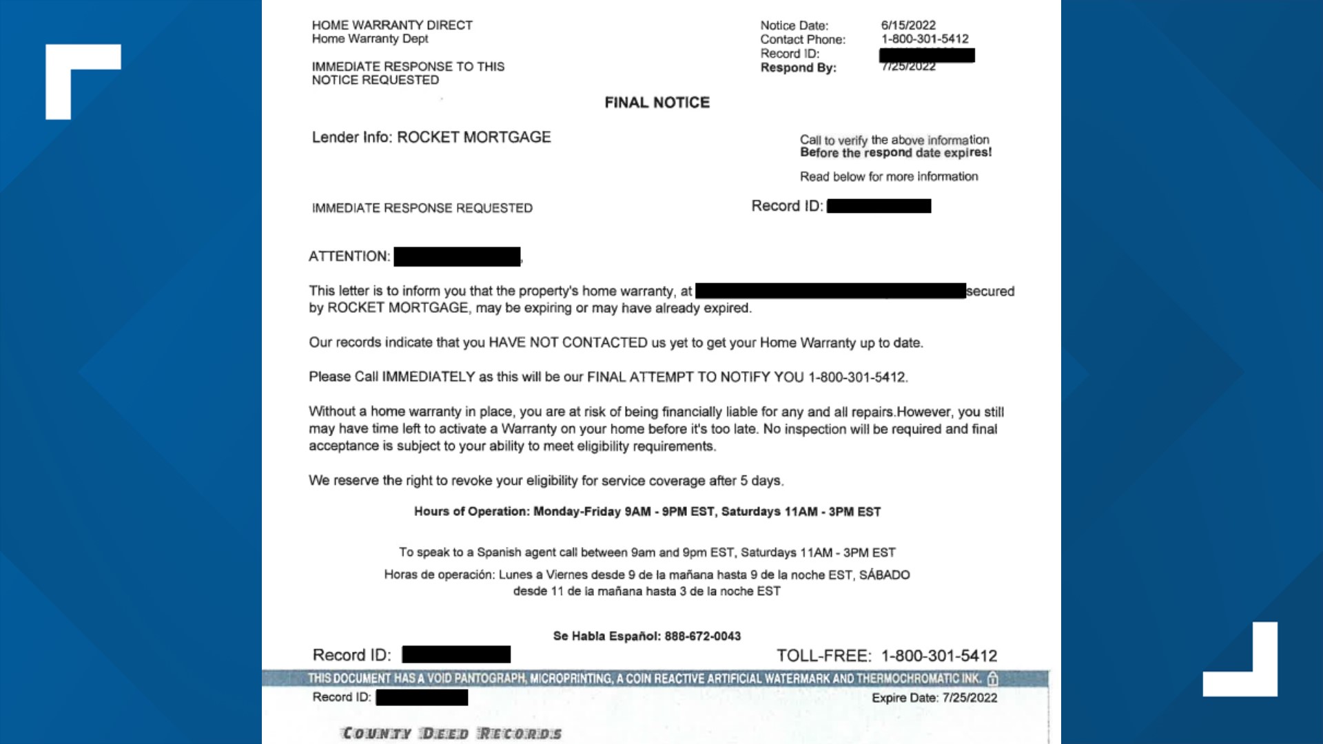 TN Attorney General's Office warning homeowners about home warranty ...