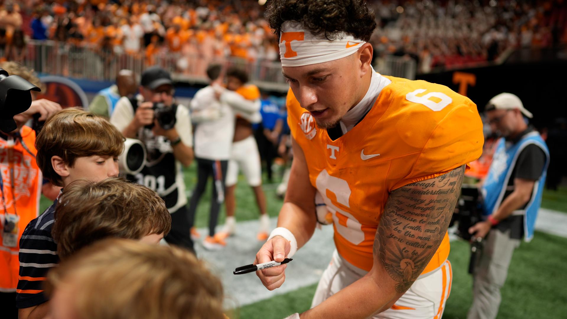 Tennessee's Joey Aguilar recognized as 'Star of the Week' | wbir.com