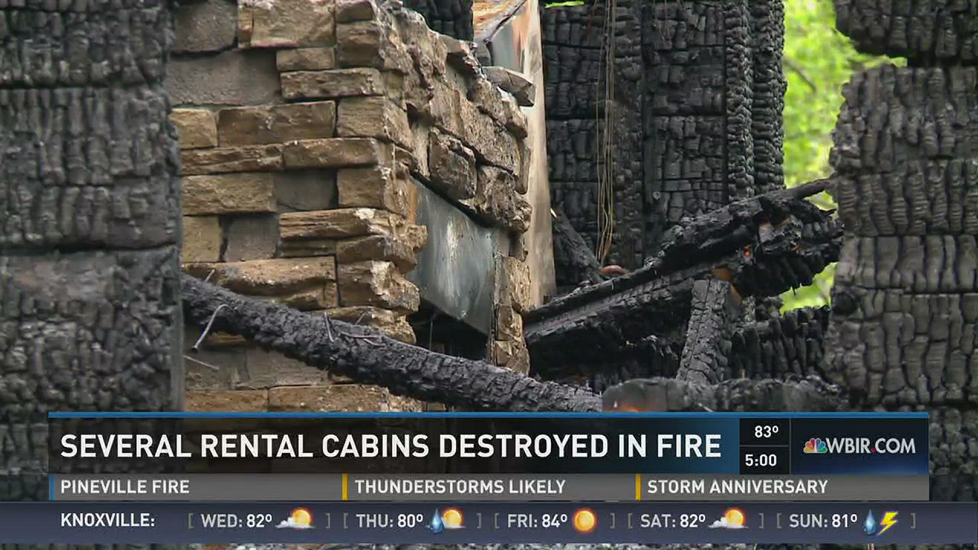 Sevier County fire destroys two cabins | wbir.com