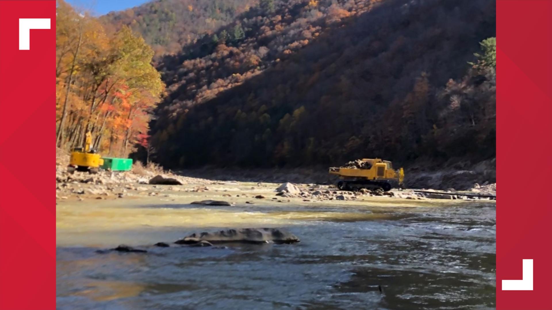 Federal agency tells railroad company to stop mining Nolichucky River ...