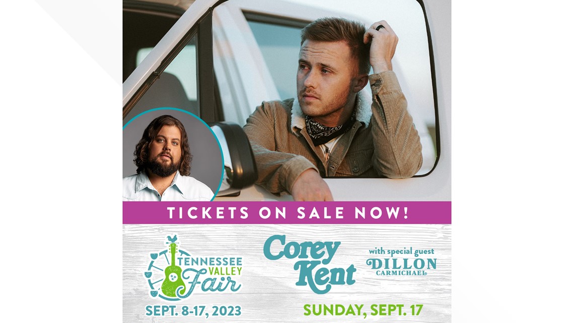 Corey Kent joins T-Pain, other artists at Tennessee Valley Fair | wbir.com